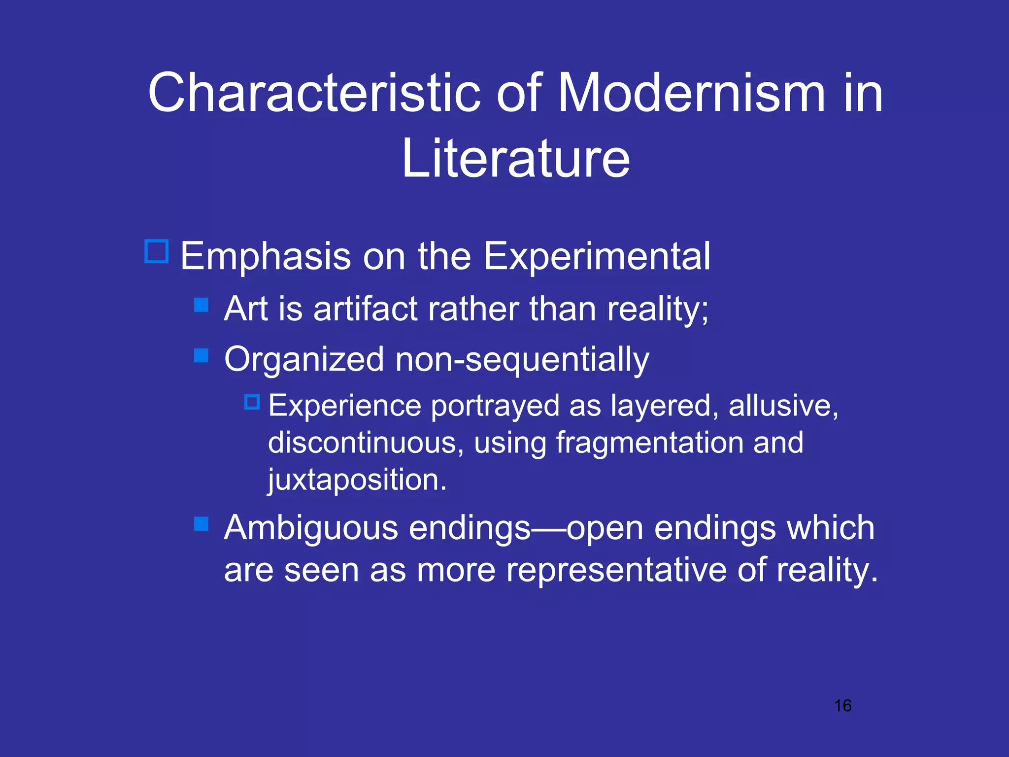 Modernism | PPT