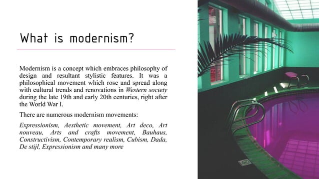 Modernism Design Period | PDF