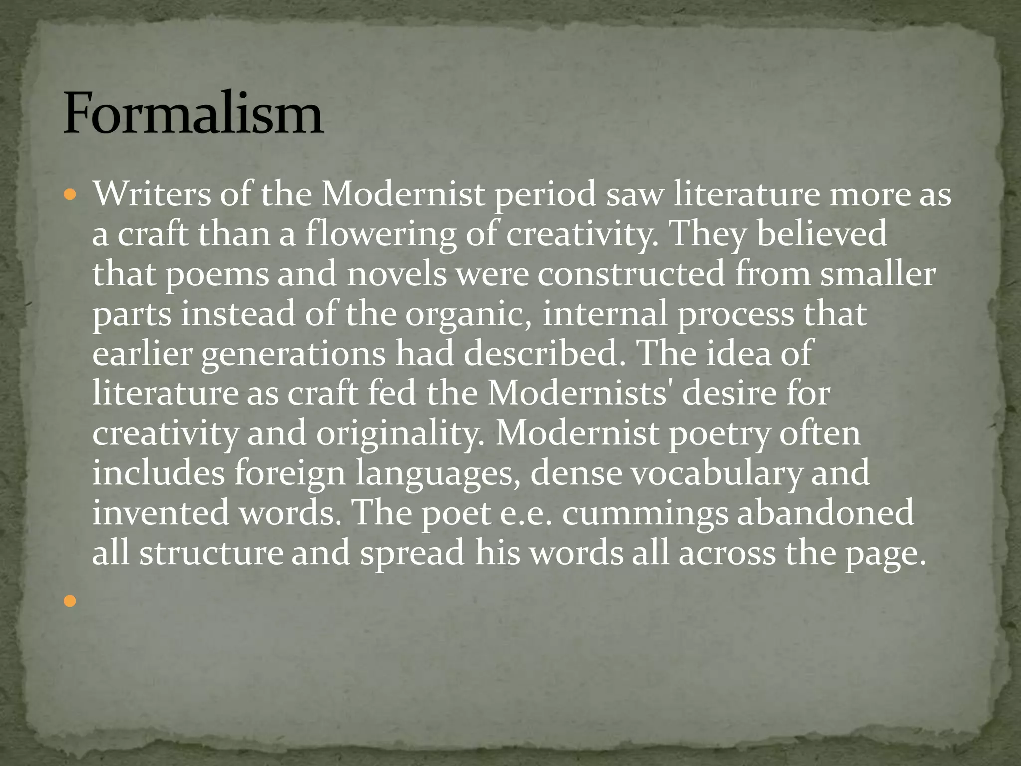 Modernism | PPT