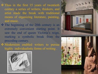 Modernism and In a Station of the Metro poem by Ezra Pound | PPTX