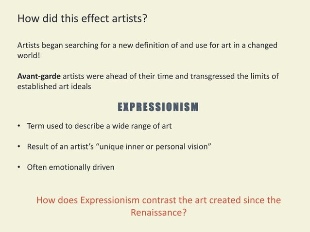 Modernism fauvism, cubism, dada | PPTX