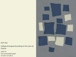 Collage Arranged According To The Laws Of Chance 1916 17