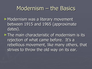 Modernism | PPT