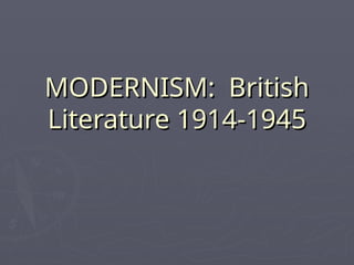 MODERNISM and postmodernis introduction summary comparison | PPT