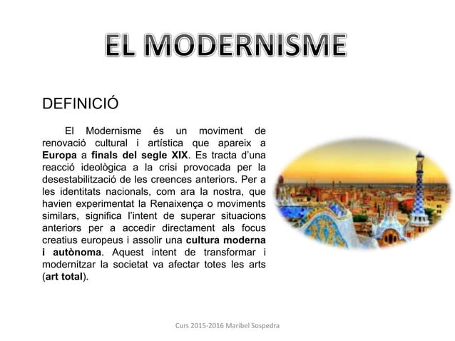 Modernisme | PPT