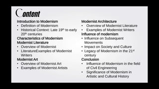 modernism nshsbanwjsbajsjajfinalppt.pptx | Modern Art | Fine Art