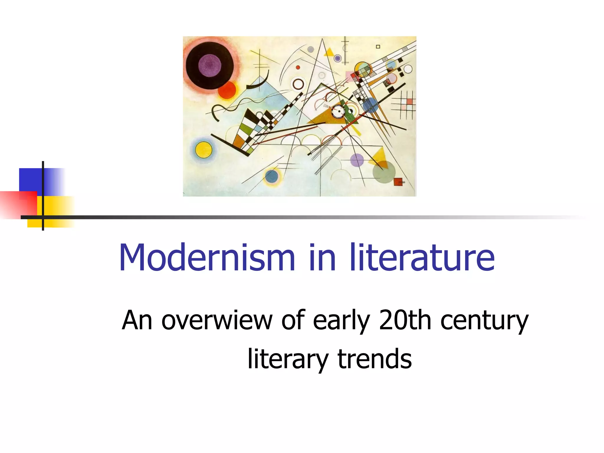 Modernism In Literature | PPT