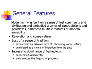 Modernism In Literature | PPT