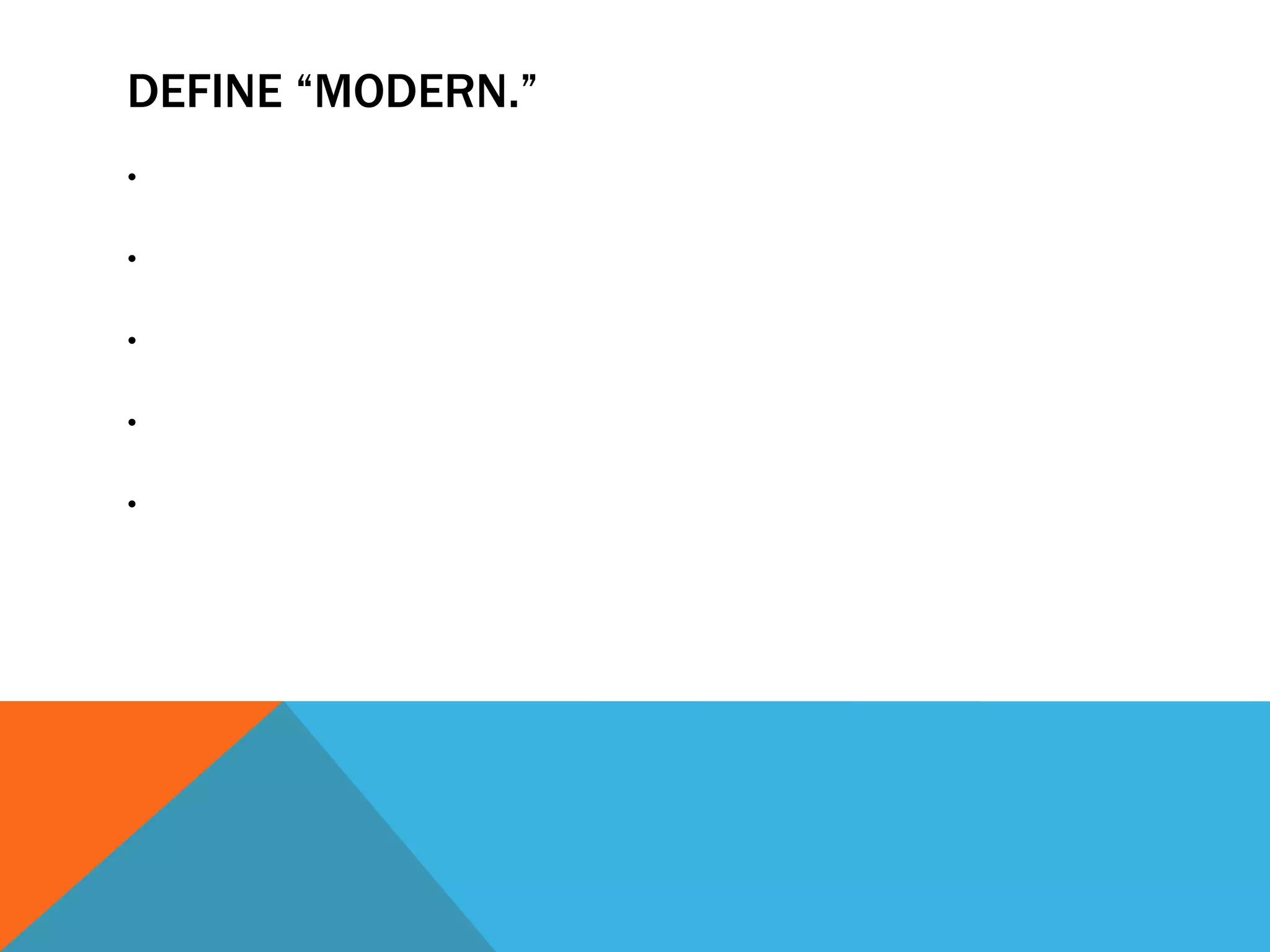 Introduction to Modern Literature 1900-1950 | PPTX