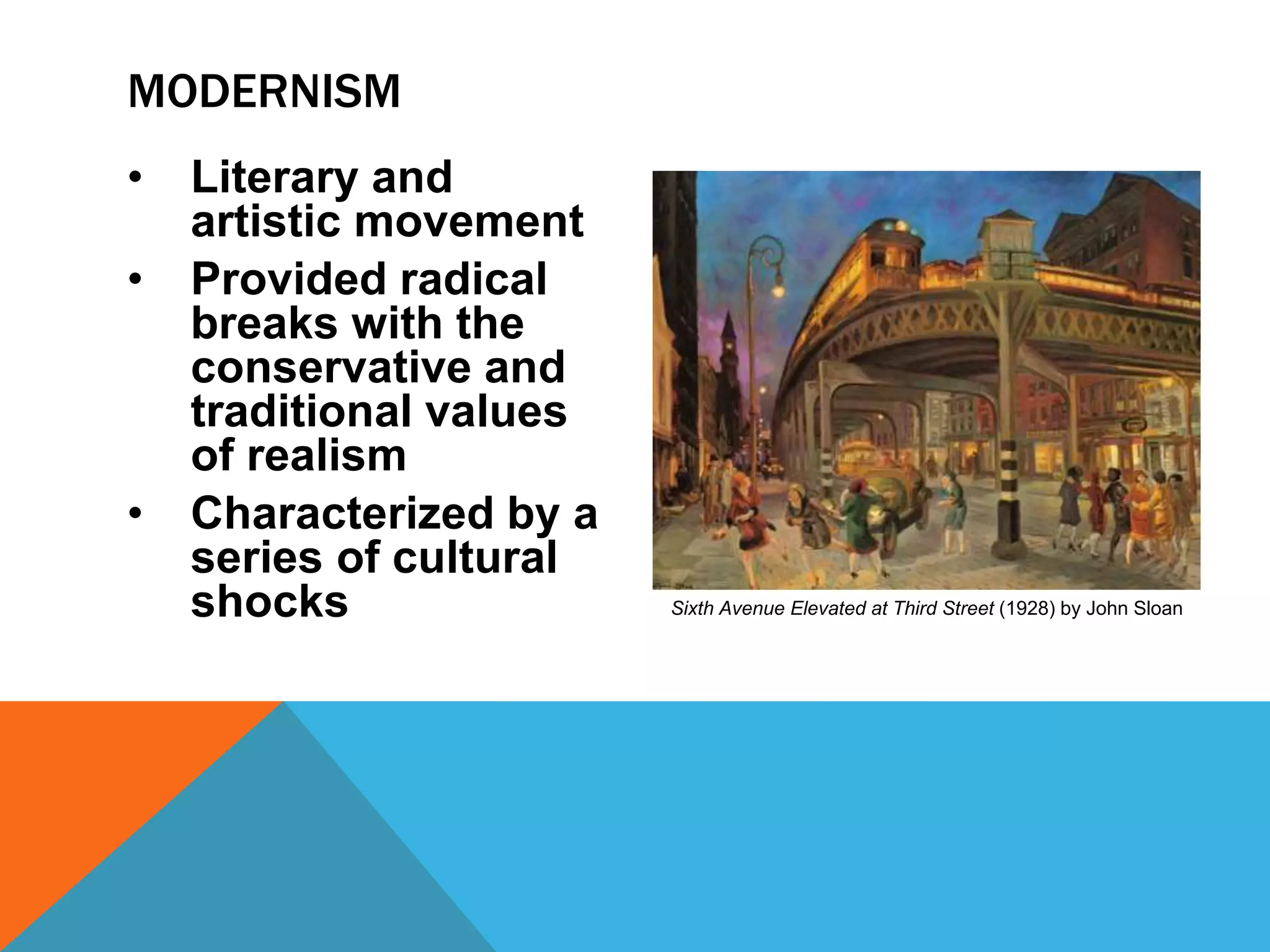 Introduction to Modern Literature 1900-1950 | PPT