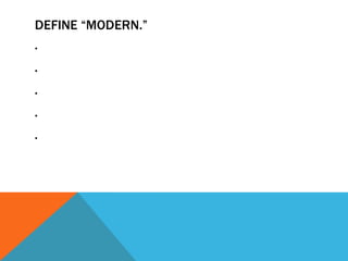 Introduction to Modern Literature 1900-1950 | PPT