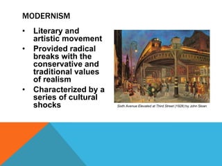 Introduction to Modern Literature 1900-1950 | PPT