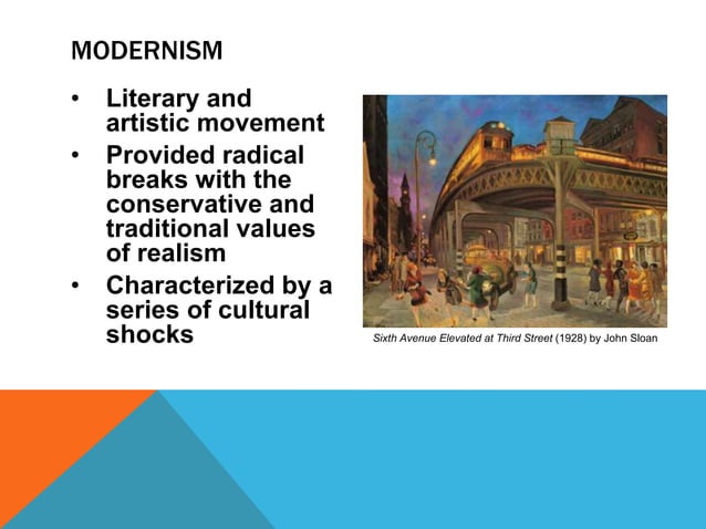 Introduction to Modern Literature 1900-1950 | PPT