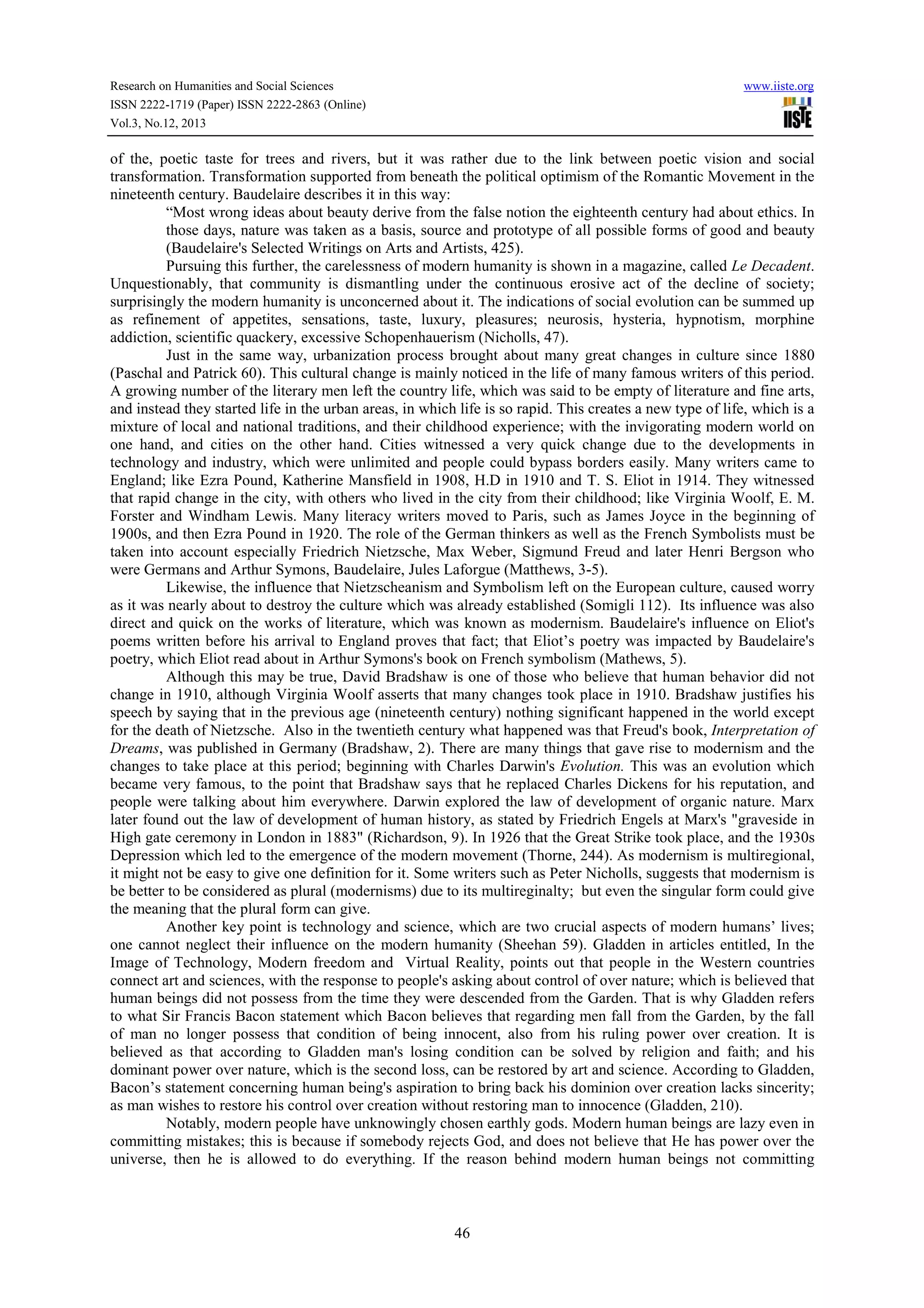 Modernism, modernity and modernisation | PDF