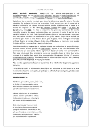 Modernismo peruano | DOCX