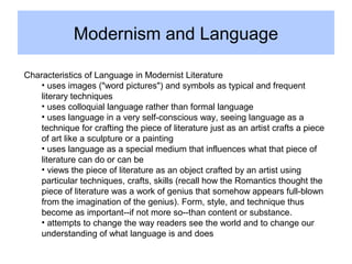 Modernism overview | PPT