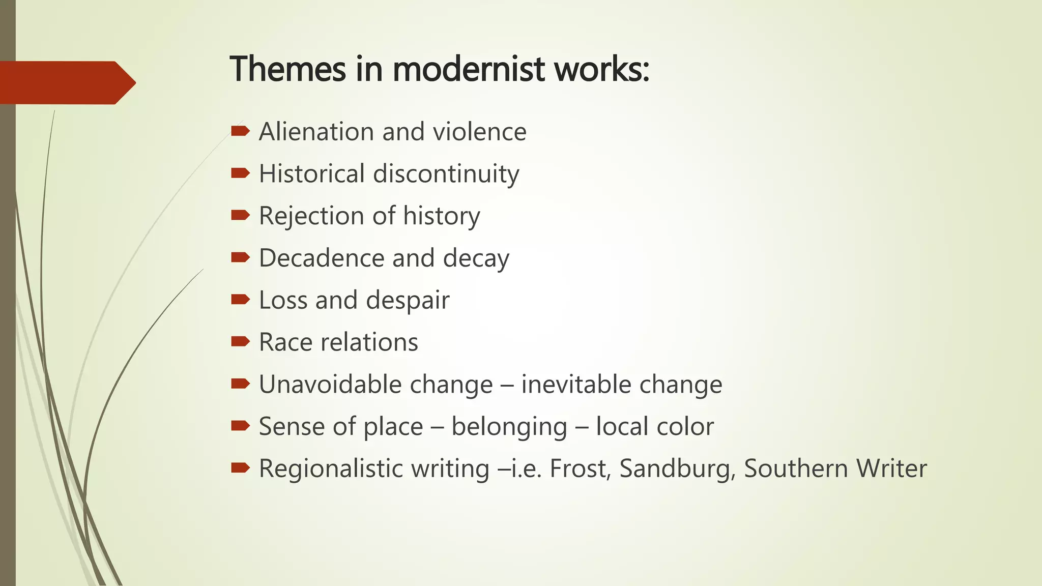 Modernism overview pptx | PPTX