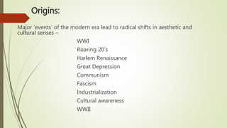 Modernism overview pptx | PPTX