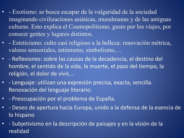 Modernismo Y Generación Del 98 Ppt