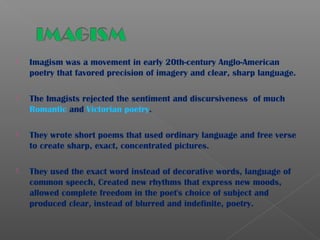 Modernism and modern poetry | PPT