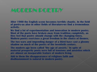 Modernism and modern poetry | PPT