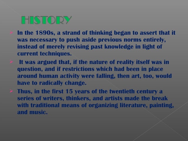 Modernism and modern poetry | PPT