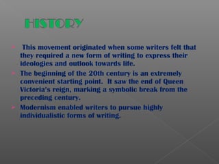 Modernism and modern poetry | PPT