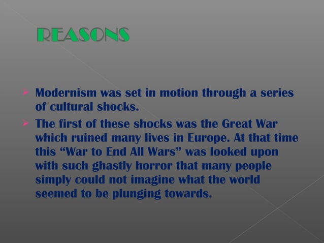 Modernism and modern poetry | PPT