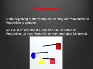 Introduction to Modernism week 1 | PPTX