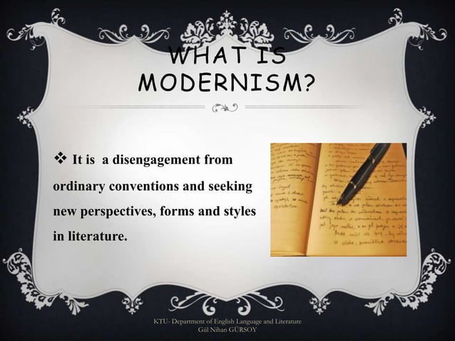 Modernist elements | PPT