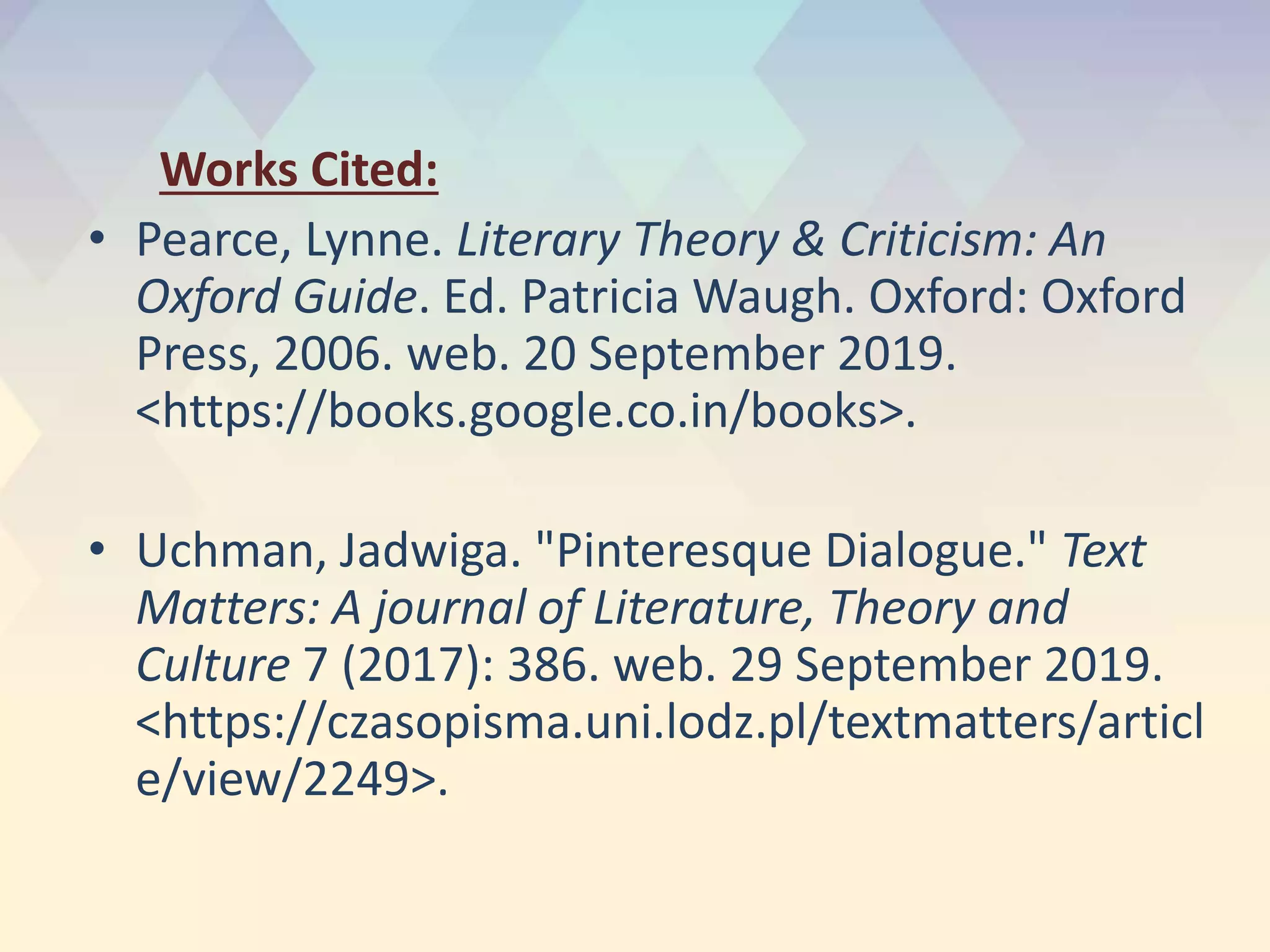 Modernist literature | PPTX