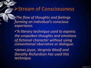 Literary Tendencies Of The Modern Age | PPTX