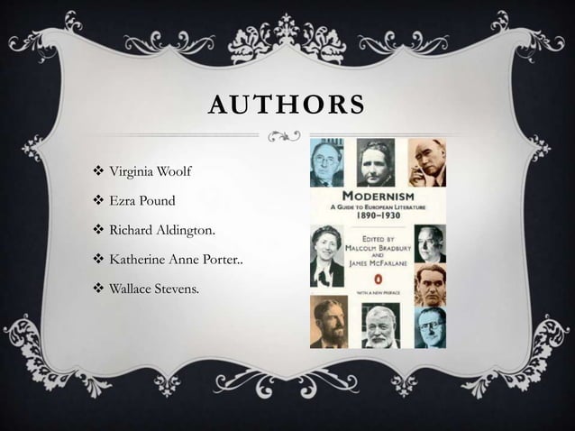 Modernist period in english | PPTX | Poetry | Books and Literature