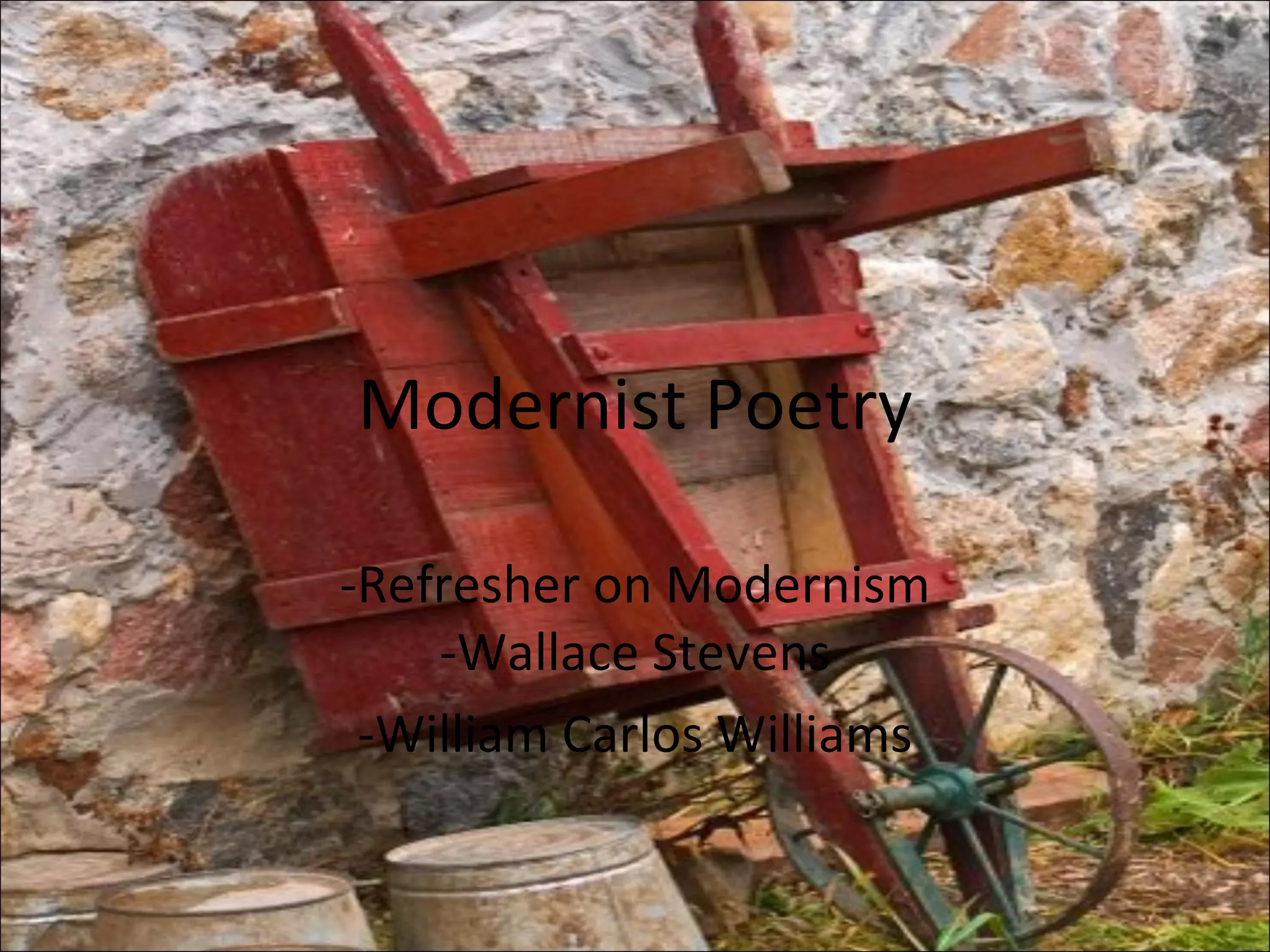 Modernist poetry | PPT