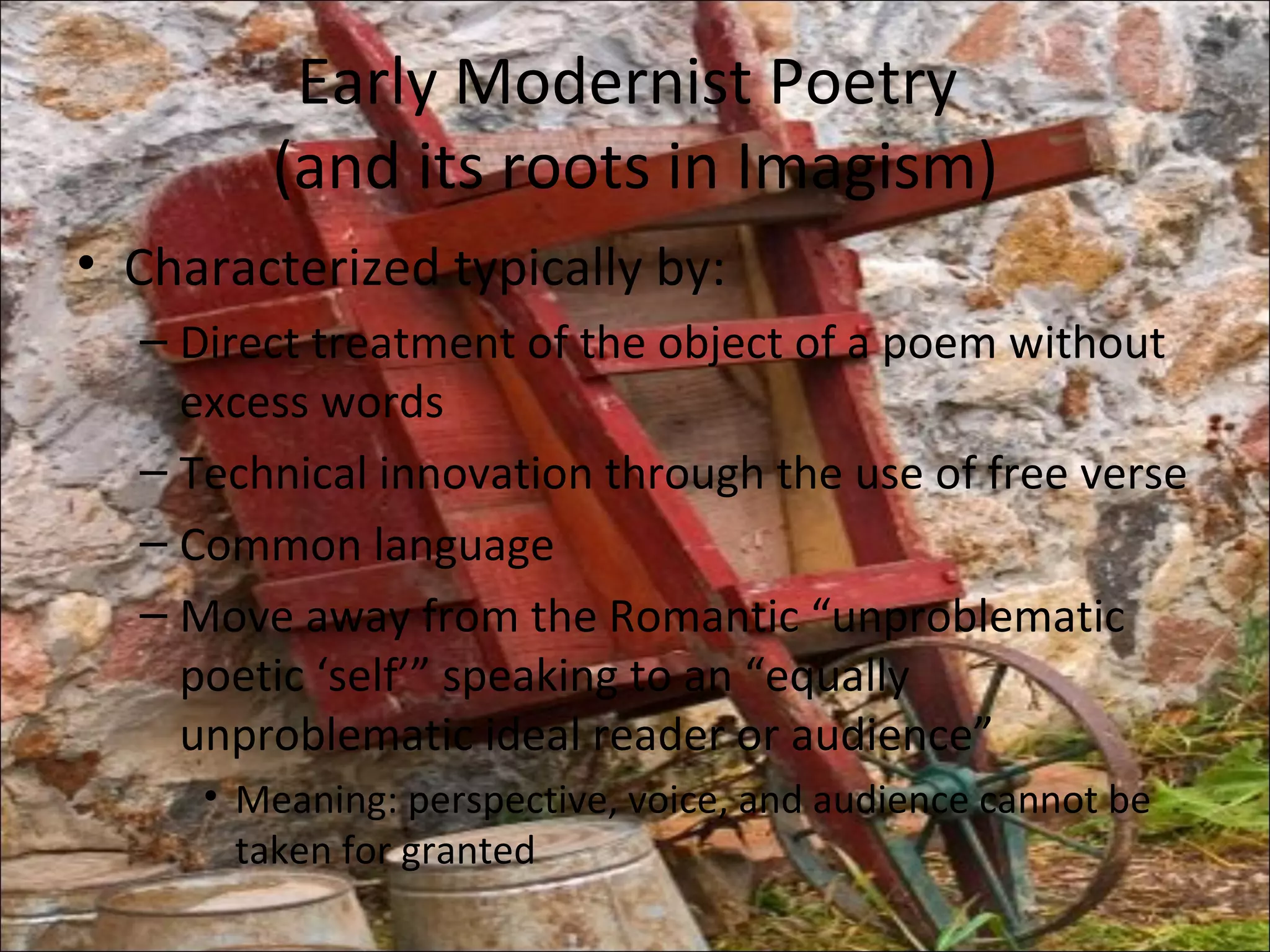 Modernist poetry | PPT