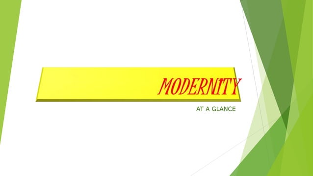 Modernity | PPT