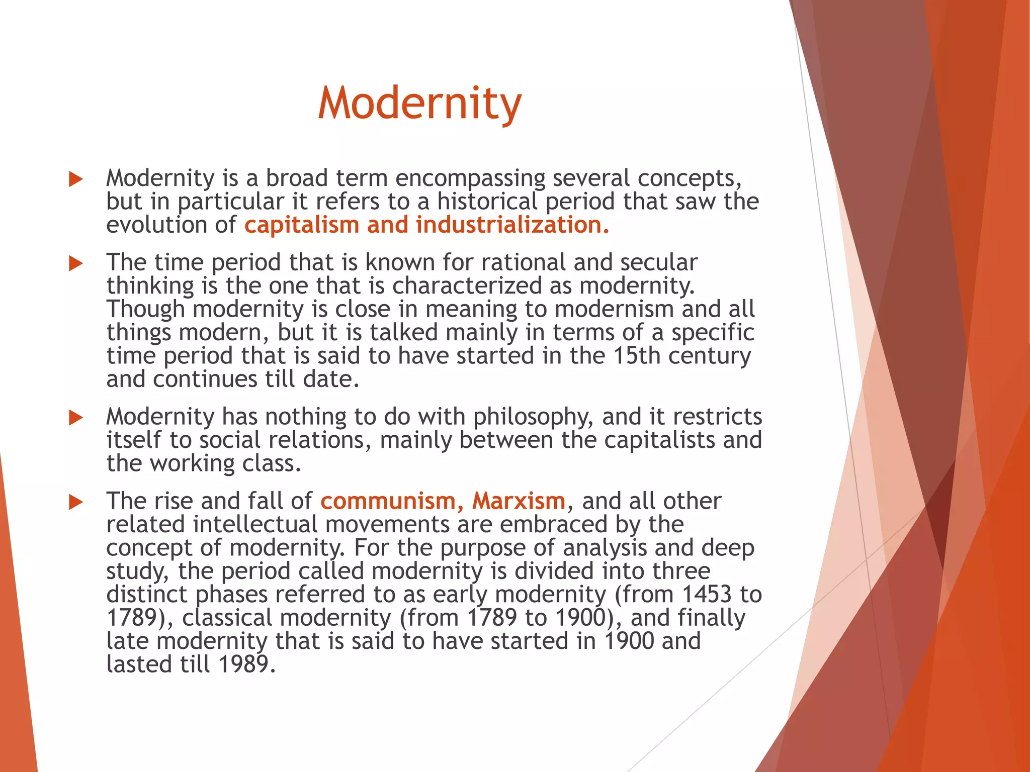 Modernity | PPTX