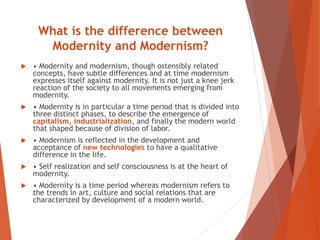 Modernity | PPTX