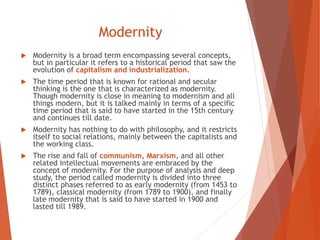 Modernity | PPT