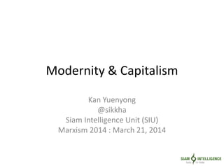 Modernity and capitalism | PDF