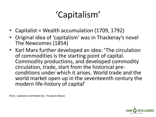 Modernity and capitalism | PDF