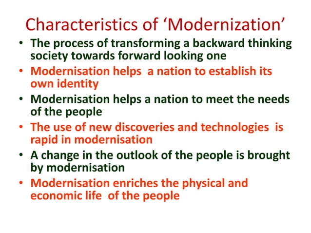 Modernization and Role of Education in the Process of Modernization ...
