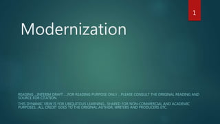 Modernization | PPTX
