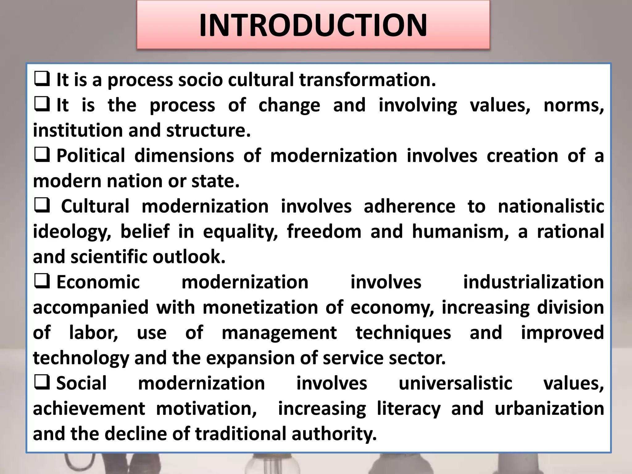 Modernization | PPTX