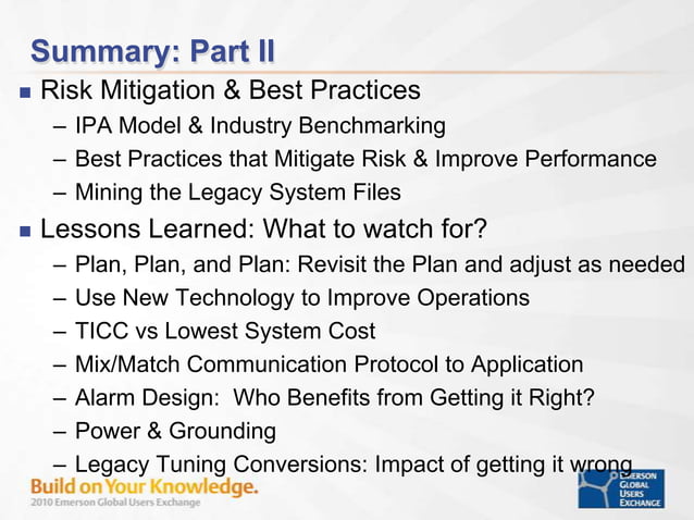 Modernization Lessons Learned -Part 2 | PPT