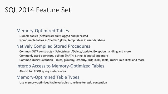 Modernization sql server 2016 | PDF | Databases | Computer Software and Applications