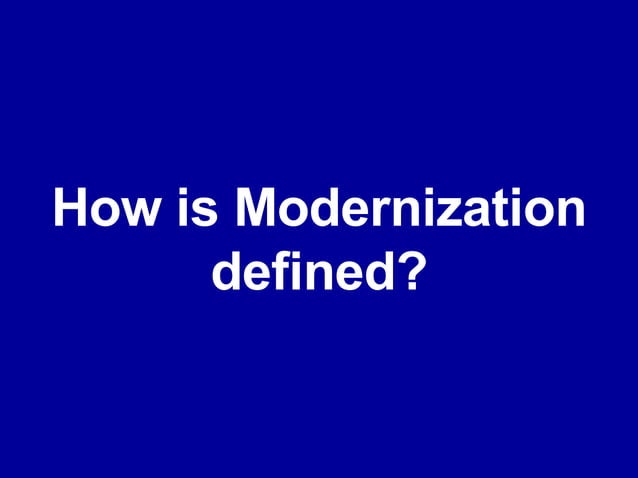 Modernization Theory | PPT | Science