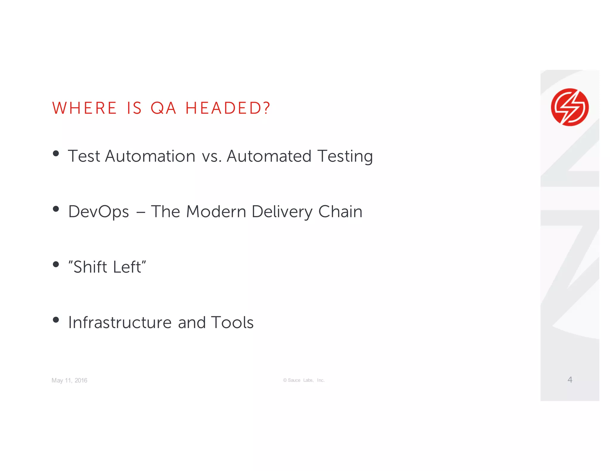 Transitioning from Traditional to Modern QA | PPT