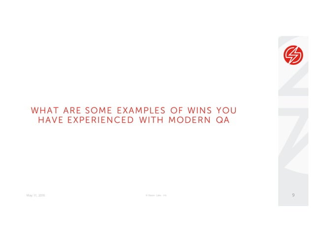 Transitioning From Traditional To Modern Qa Ppt