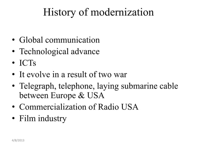 Modernization theory | PPT